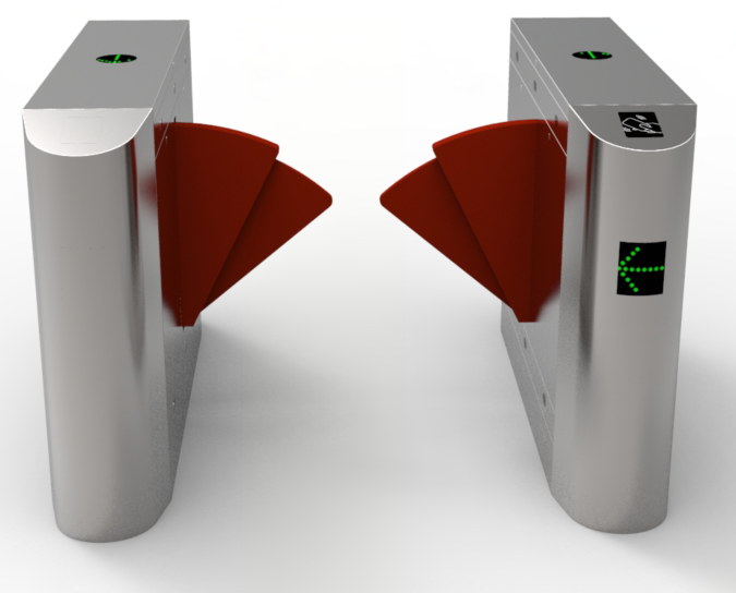 Entrance & Exit Automatic Retractable Flap Barrier Gate